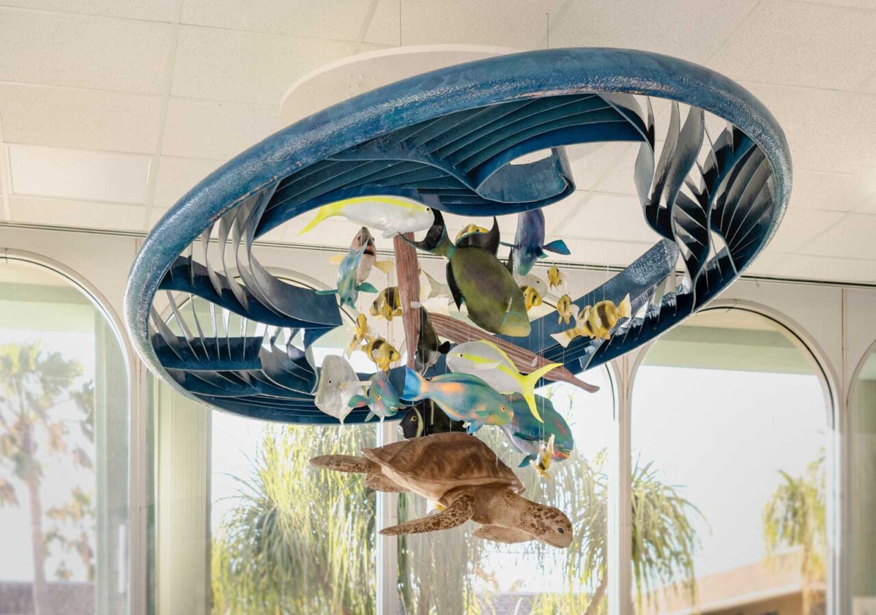 Reeference - A Marine Life Installation Art Piece at Lantana Public Library