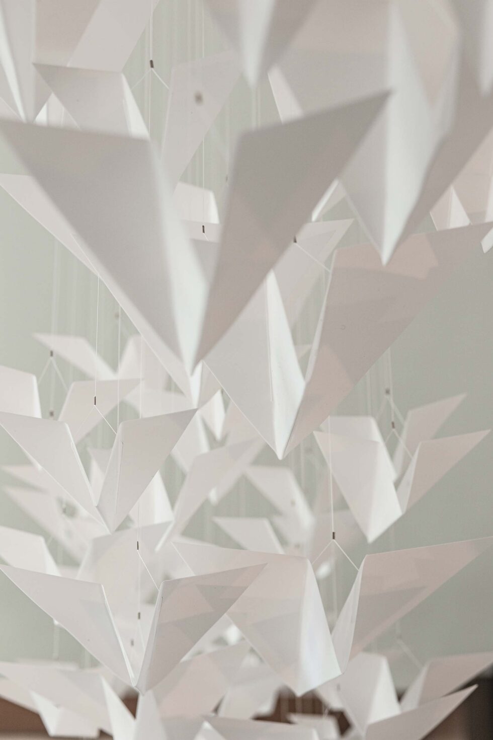 Marriott | The Layover Paper Planes Hanging Installation Art